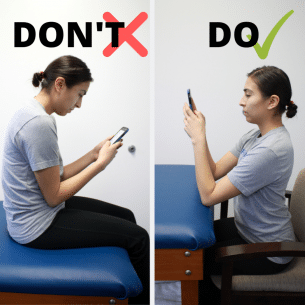 Tips for Phone Posture - Coury & Buehler Physical Therapy